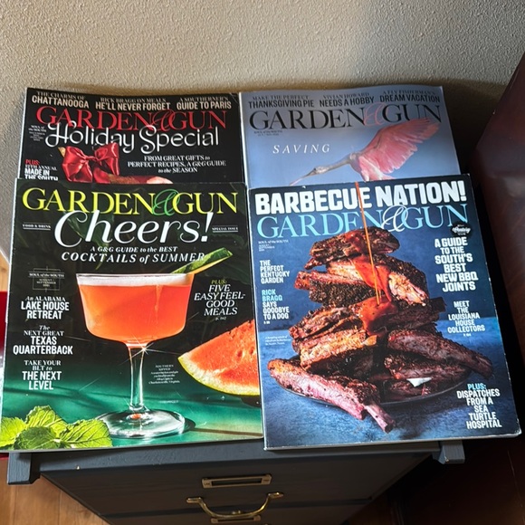 Garden & Gun | Kitchen | 5 Bundled 4 Garden Gun Magazine Collection ...